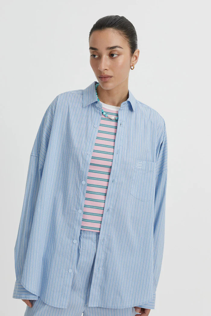 BLANCA REVA SHIRT BLUE — SALT CLOTHING