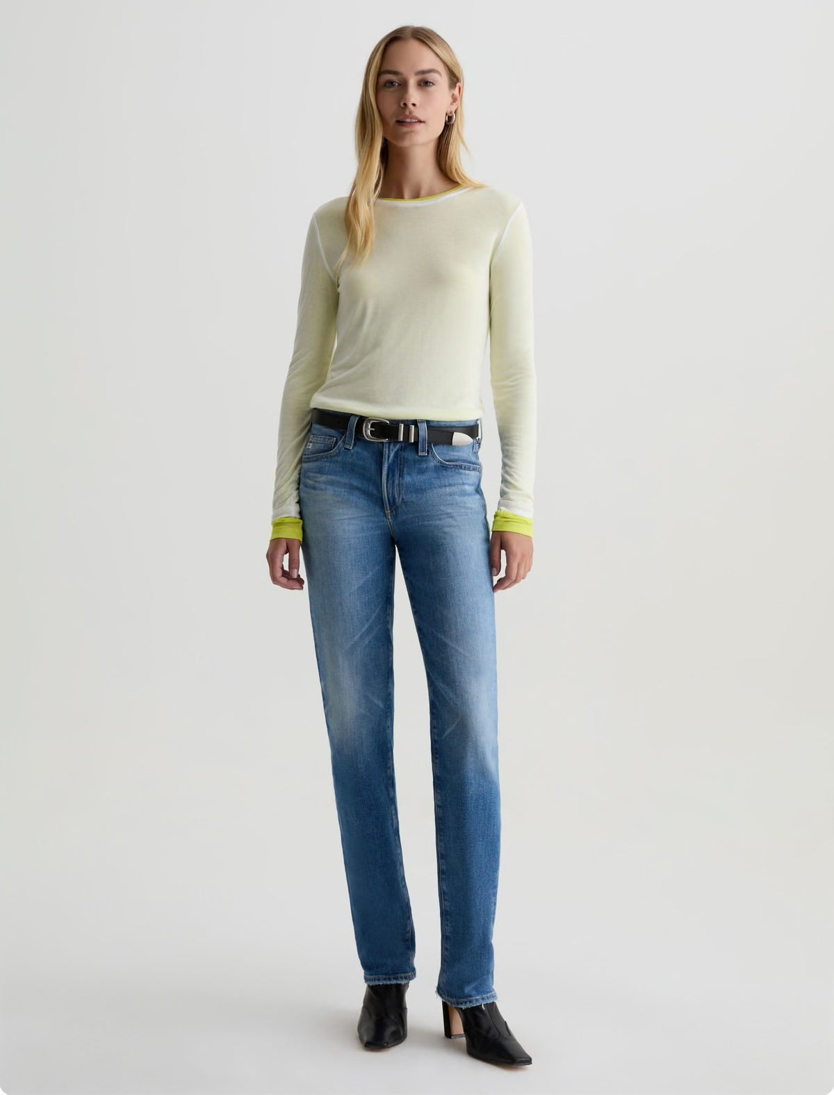 AG SANDRA LOW RISE STRAIGHT LEG 15 YEARS REGAL — SALT CLOTHING